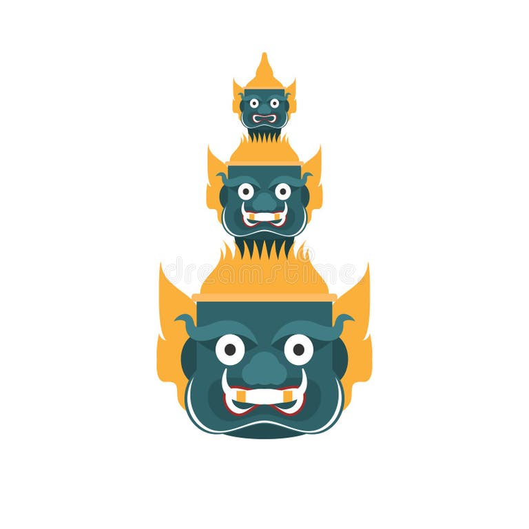 Ravana Giant Head Illustration Stock Illustrations – 39 Ravana Giant ...