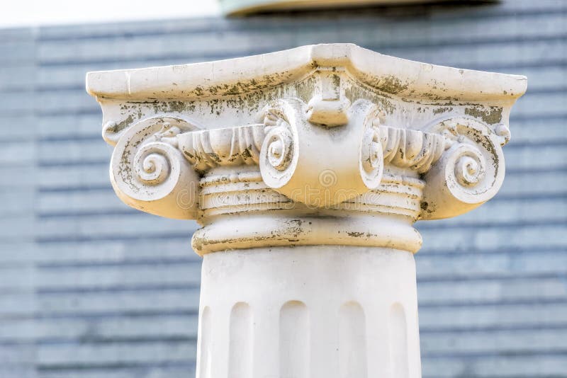 Head of Greek Column stock photo. Image of detail, decoration - 56775240