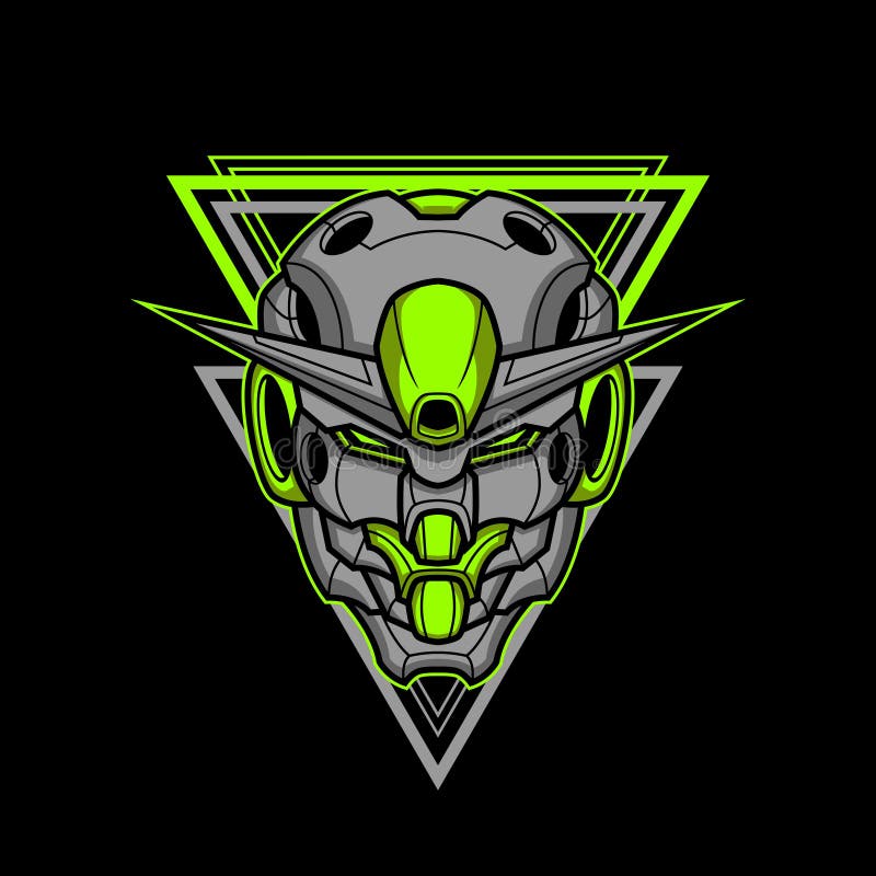 The Head of the Guard Robot 007 Stock Vector - Illustration of colorful ...