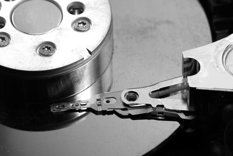 Head of a Hard Disk for Data Storage Made of Iron and Magnetic M Stock ...