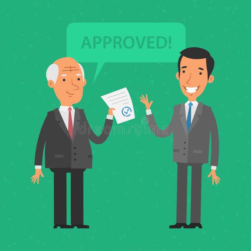 Head Has Recruited New Employee Stock Vector - Illustration of ...