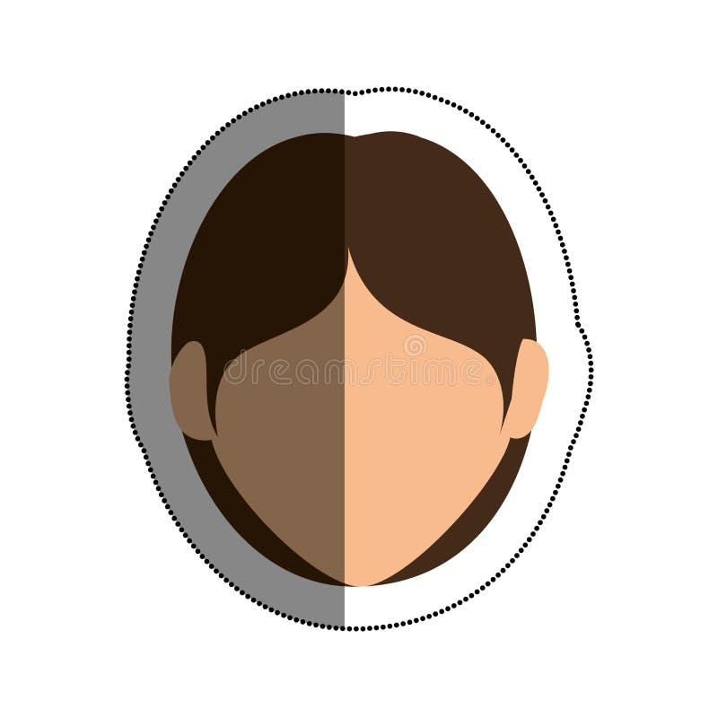 Head Human Avatar Character Stock Illustration - Illustration of front ...
