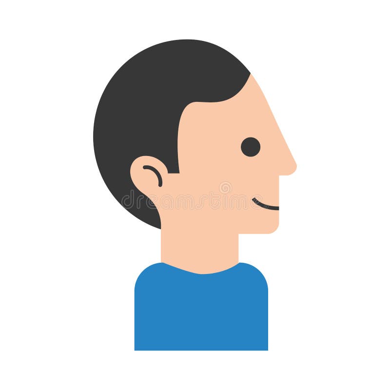 Head human profile icon stock vector. Illustration of mind - 95881755