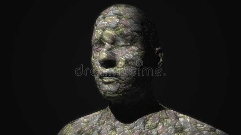 Head Human Shattered Portrait Stock Illustration - Illustration of ...