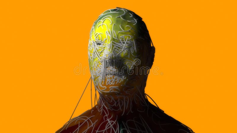 Head Human Shattered Portrait Stock Illustration - Illustration of ...