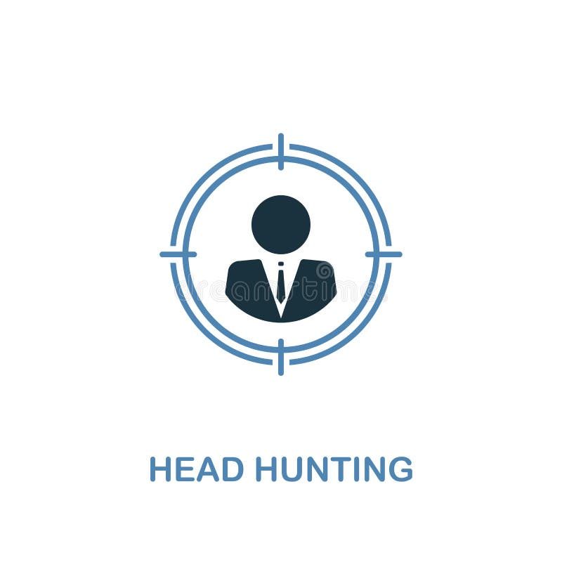 Head Hunting Icon. Pixel Perfect. Monochrome Head Hunting Icon Symbol ...