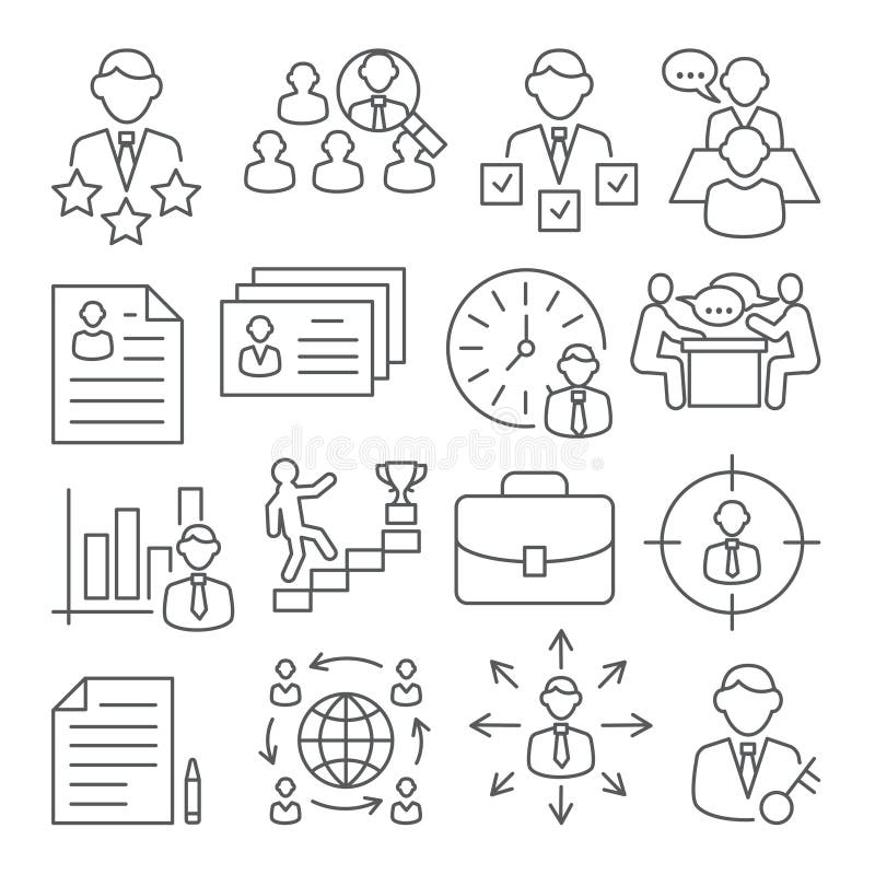 Set Head Hunting, , Chalkboard with Diagram and Question Mark Icon ...