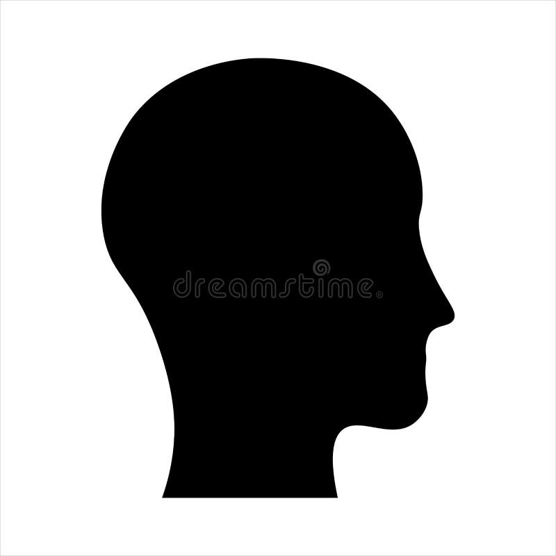 Head icon vector design stock vector. Illustration of minimalist ...