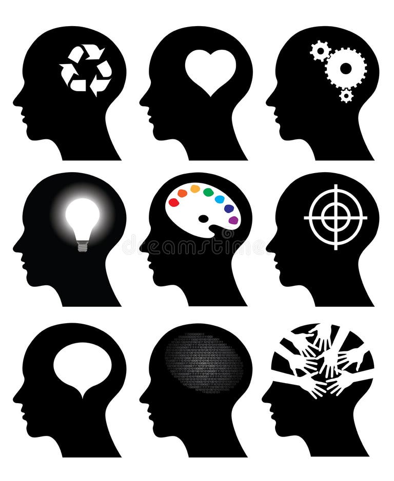 Head Symbols Stock Illustrations – 28,632 Head Symbols Stock ...