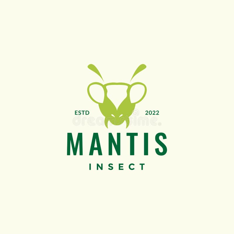 Head Insect Mantis Logo Design Stock Vector - Illustration of mantis ...