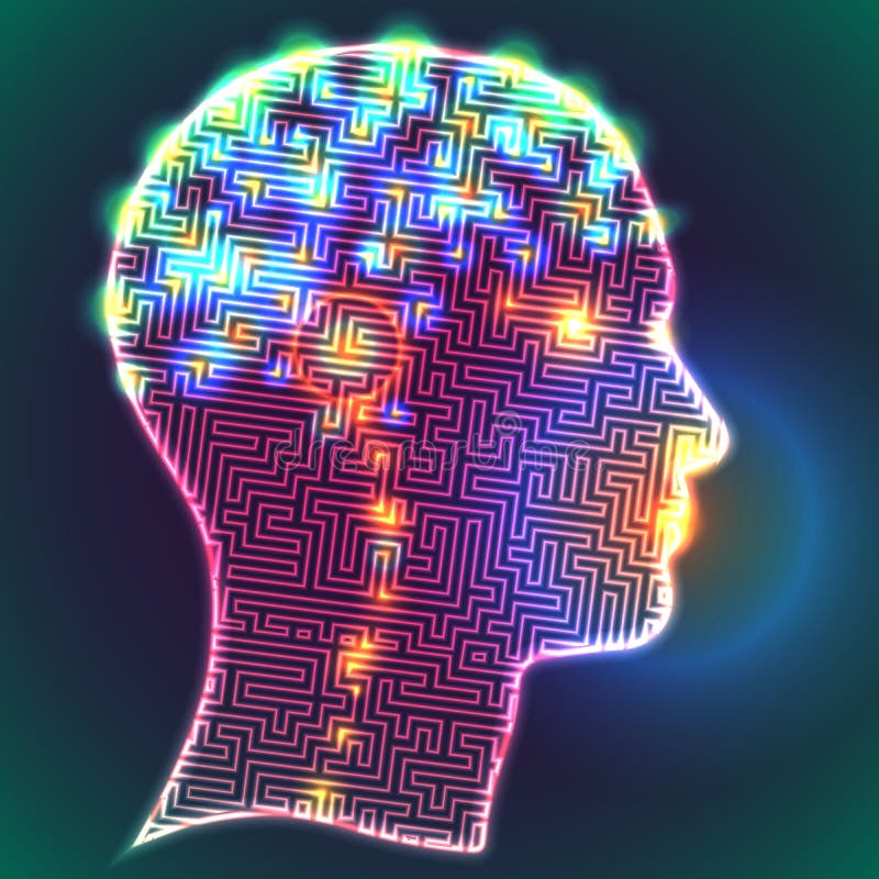 Head Labyrinth Stock Illustrations – 1,362 Head Labyrinth Stock ...