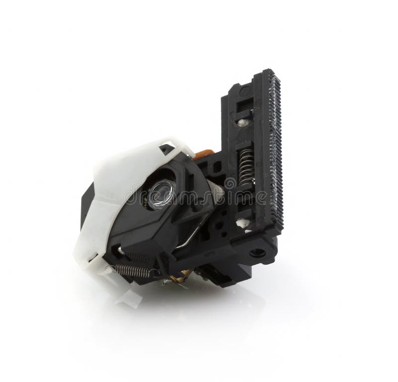 Head Laser CD-ROM on a White Background. Stock Photo - Image of drive ...