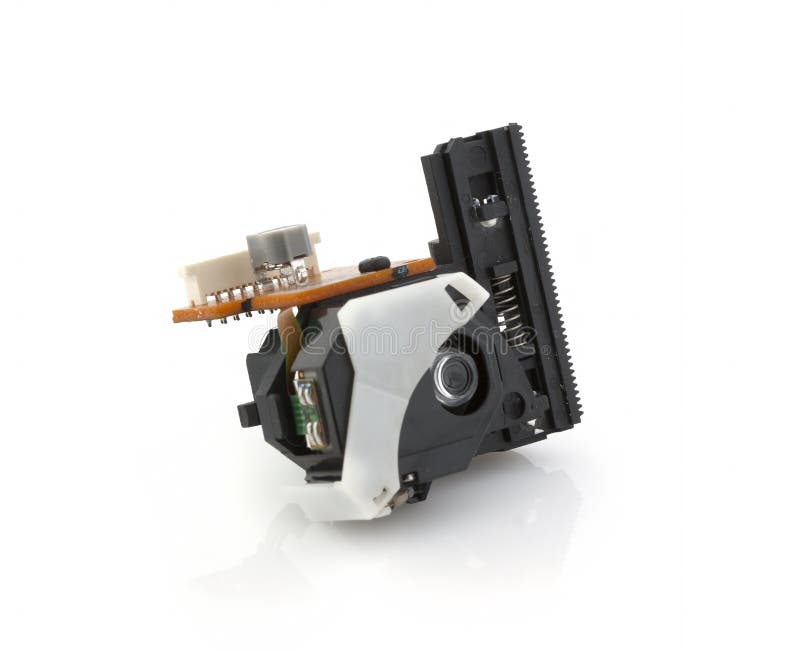 Head Laser CD-ROM on a White Background. Stock Photo - Image of digital ...