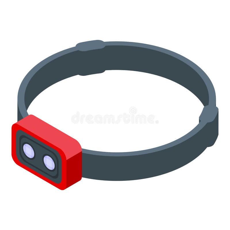 Head Light Icon Isometric Vector. Adventure Camp Stock Vector ...