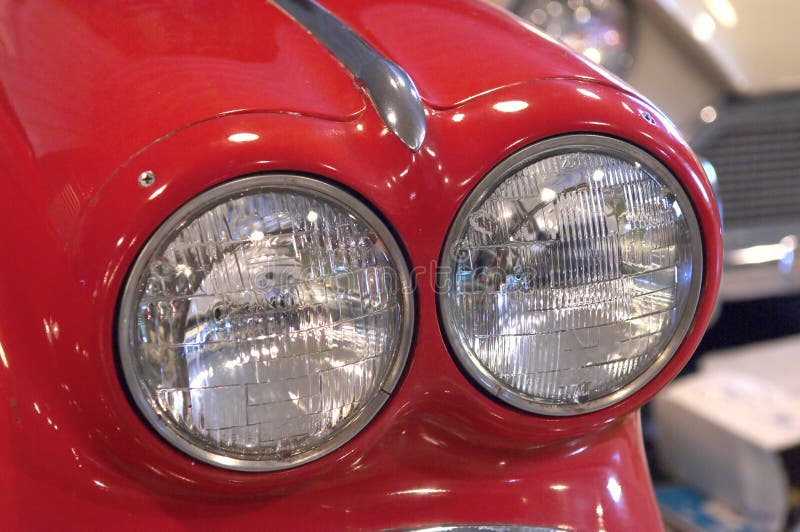 Head Lights stock photo. Image of cars, twin, vintage - 4110748