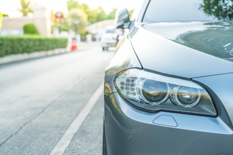 Head lights on a car stock photo. Image of oldtimer, closeup - 90881496