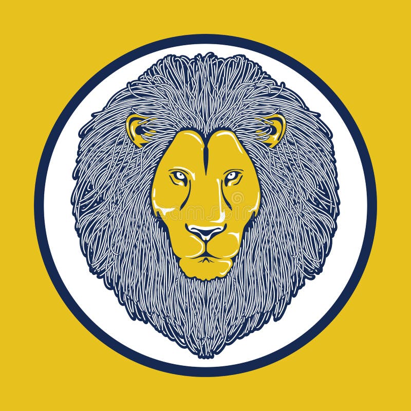 Lion Color Logo Design. Vector Illustrator Eps. 10 Stock Illustration ...