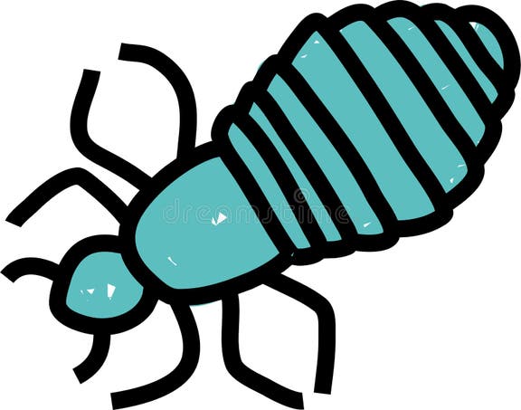 Head louse stock vector. Illustration of lice, isolated - 12633133