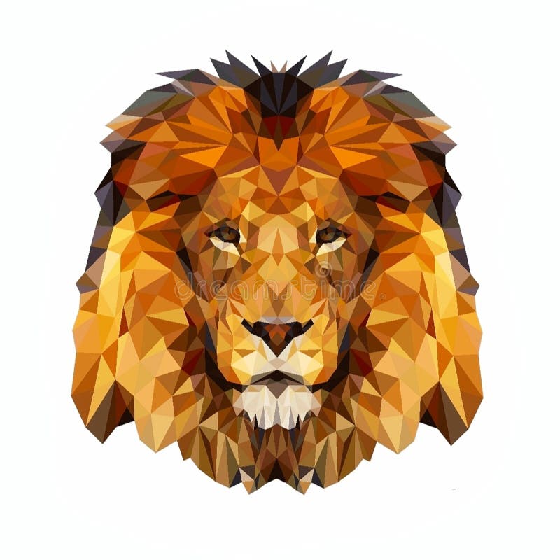 The Head of the Magic Lion. Illustration Stock Illustration ...