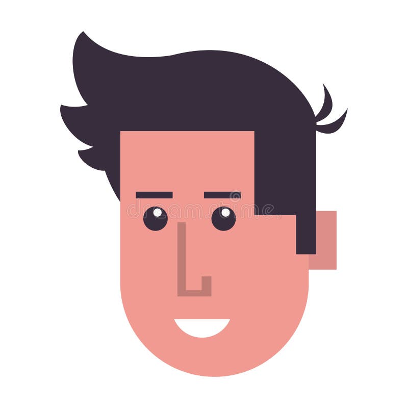 Man Face Character People Work Profile Image Stock Vector ...