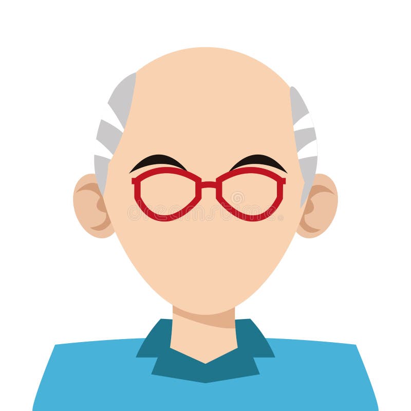 Man Grey Hair Stock Illustrations – 2,121 Man Grey Hair Stock ...