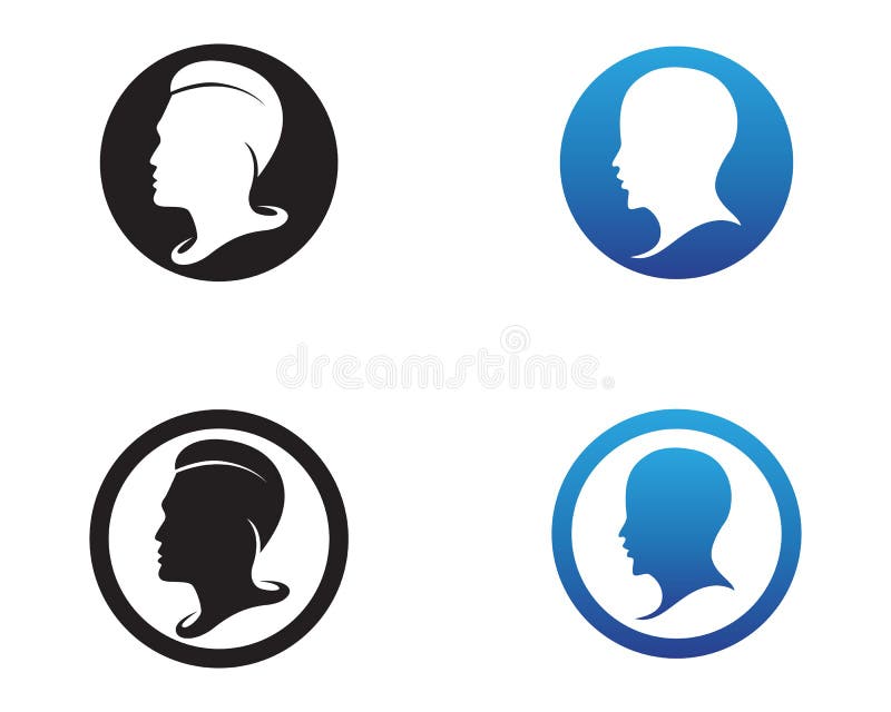 Head Man Logo and Symbols Vector Stock Vector - Illustration of ...