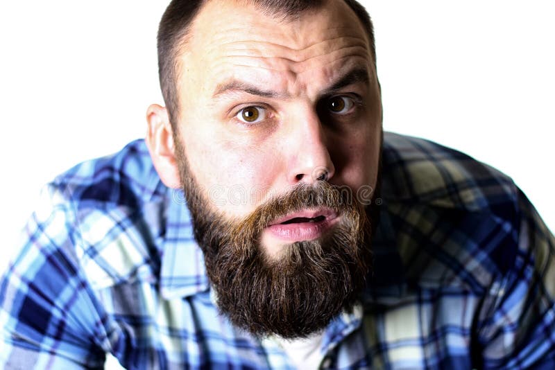 Head man portrait grimace stock image. Image of angry - 103203495