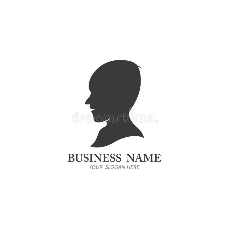 Head man silhouette. stock illustration. Illustration of user - 164306878