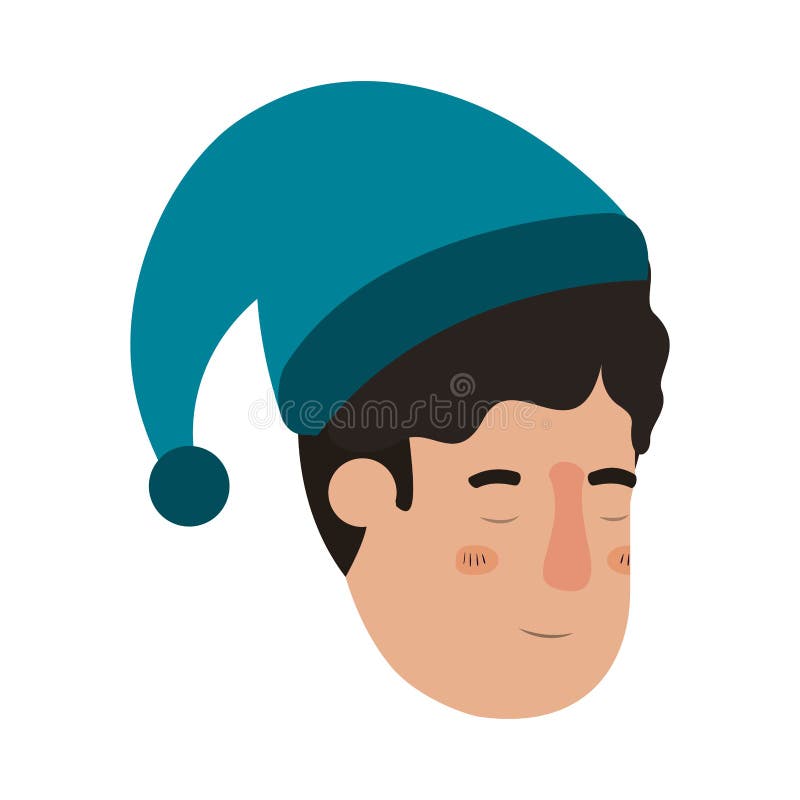 Head of Man Sleeping Avatar Character Stock Vector - Illustration of ...