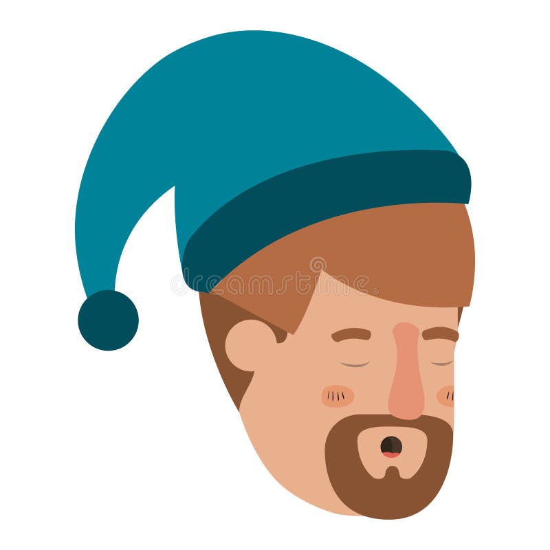 Head of Man Sleeping Avatar Character Stock Vector - Illustration of ...