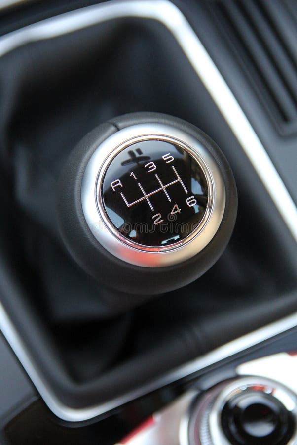 Manual Gear Shift Handle and Handbrake Stock Image - Image of manual ...