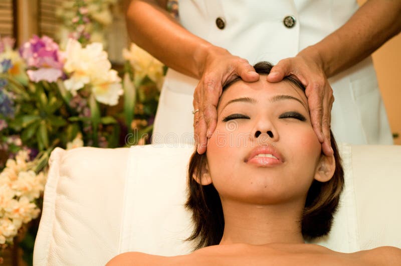 Head massage stock image. Image of massaging, clinic - 19304765
