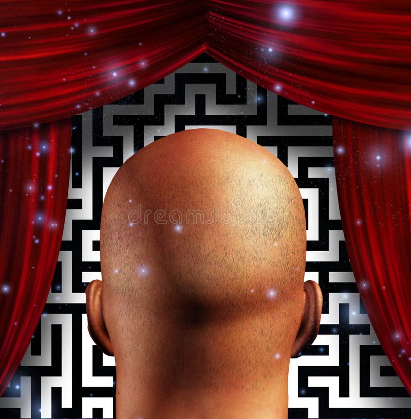 Head Maze stock illustration. Illustration of lost, destination - 23211929