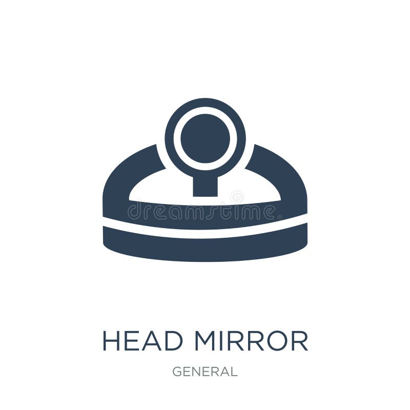 Head Mirror Icon in Trendy Design Style. Head Mirror Icon Isolated on ...