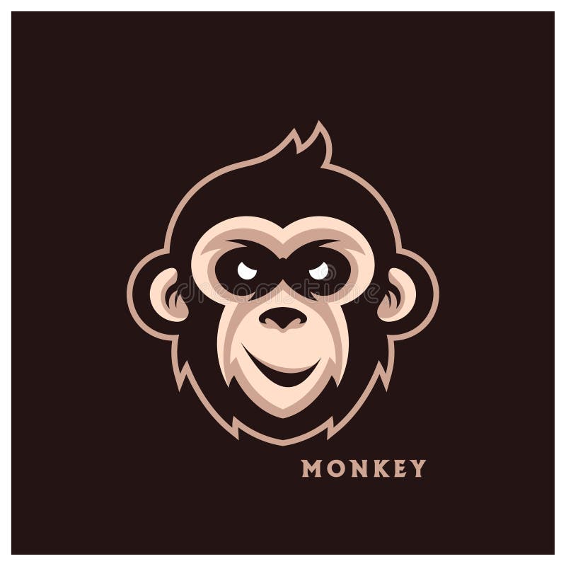 Head Monkey Mascot Logo Template Vector. Creative Monkey Logo Vector ...