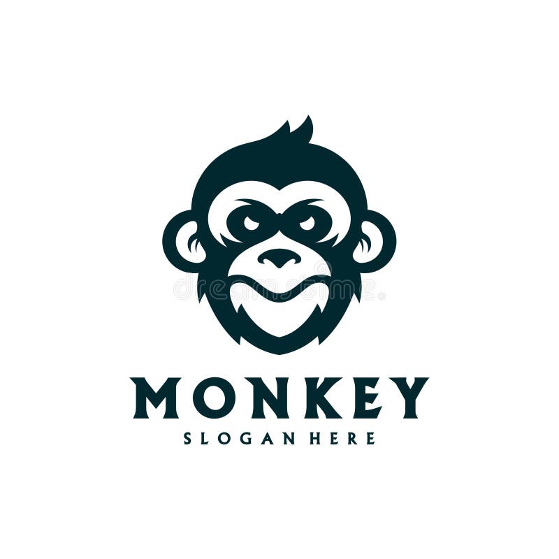 Head Monkey Mascot Logo Template Vector. Creative Monkey Logo Vector ...