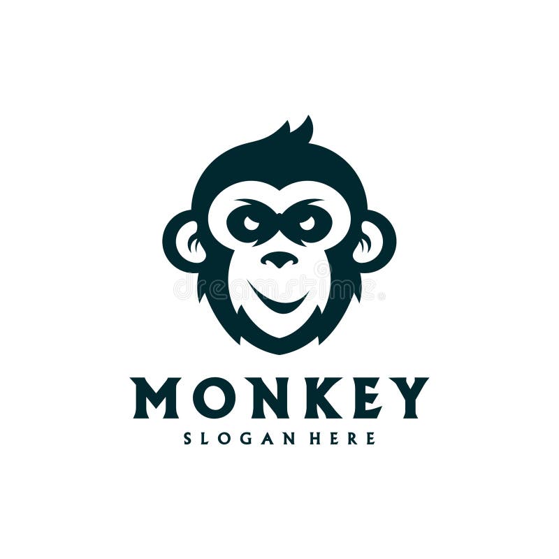 Head Monkey Mascot Logo Template Vector. Creative Monkey Logo Vector ...