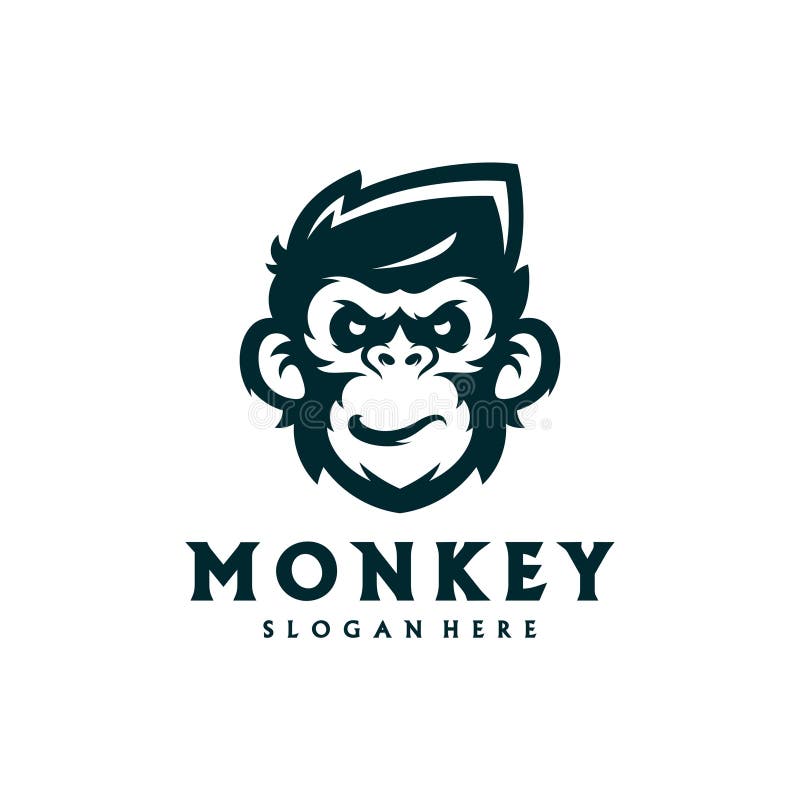 Head Monkey Mascot Logo Template Vector. Creative Monkey Logo Vector ...