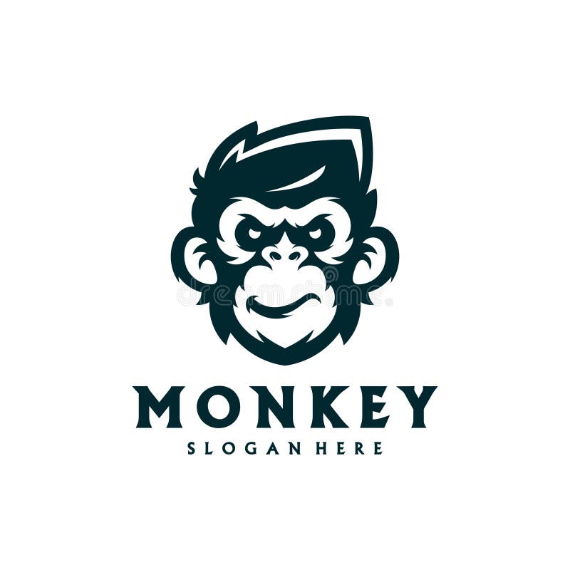 Head Monkey Mascot Logo Template Vector. Creative Monkey Logo Vector ...