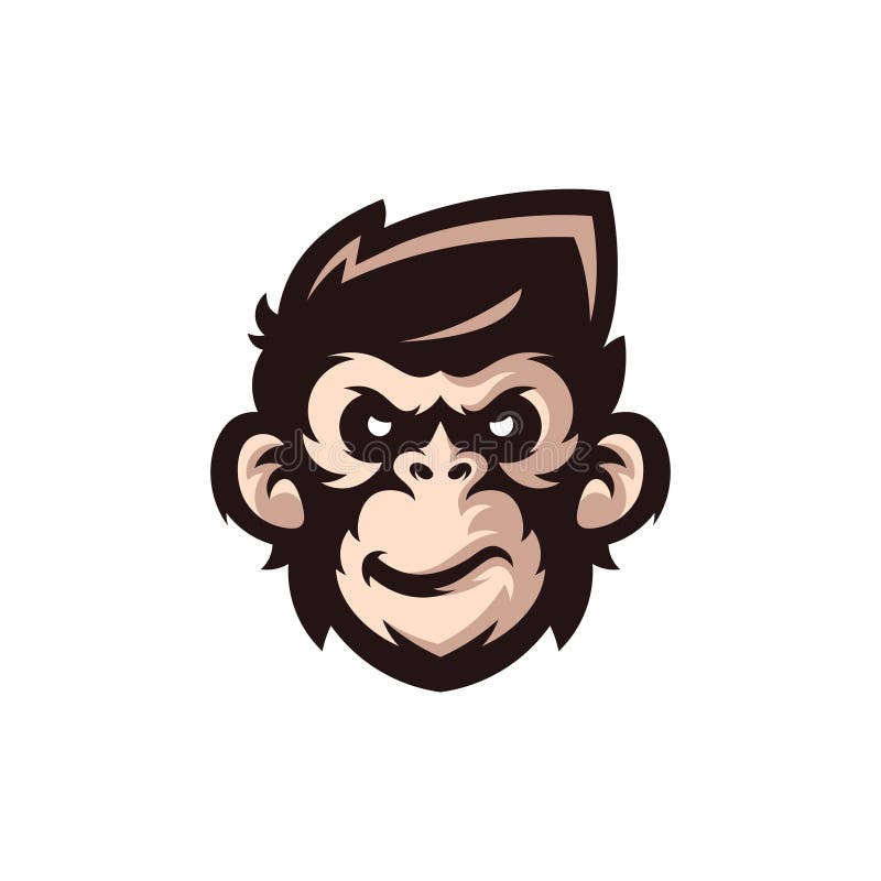 Head Monkey Mascot Logo Template Vector. Creative Monkey Logo Vector ...