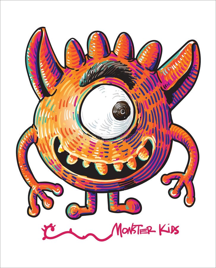 Monster Kid Imagination Version 2 Stock Vector - Illustration of horse ...