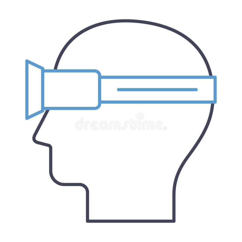Head Mounted Display Isolated Vector Icon Which Can Easily Modify or ...