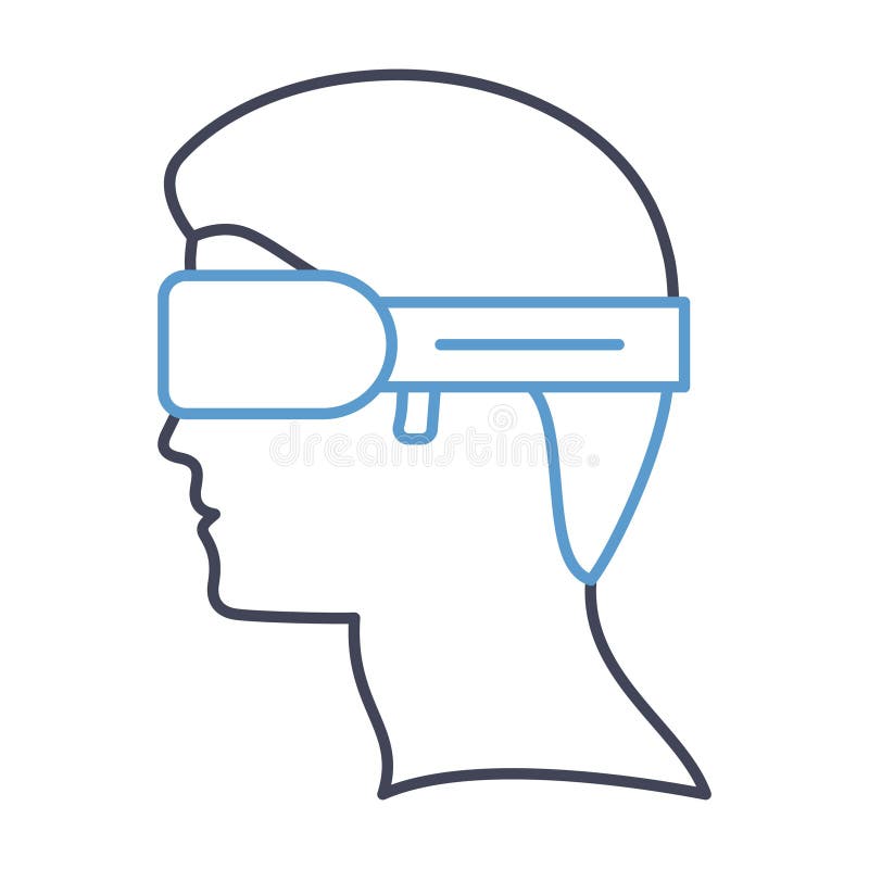 Head Mounted Display Isolated Vector Icon Which Can Easily Modify or ...