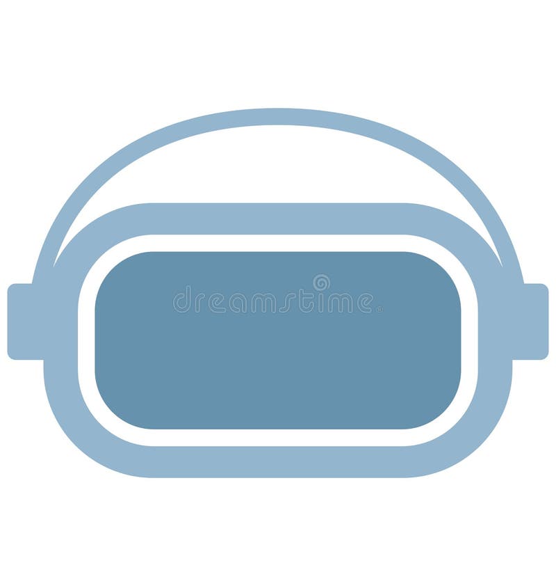 Head Mounted Display Isolated Vector Icon Which Can Easily Modify or ...