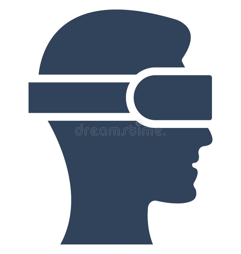 Head Mounted Display Isolated Vector Icon Which Can Easily Modify or ...