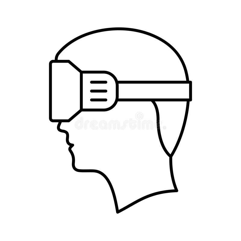 Head Mounted Display Isolated Vector Icon Which Can Easily Modify or ...