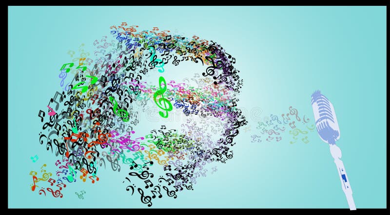 Music Notes Out Head Stock Illustrations – 32 Music Notes Out Head ...
