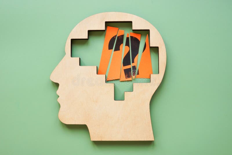 Head Outline with a Question Mark. Uncertainty and Decision-making ...