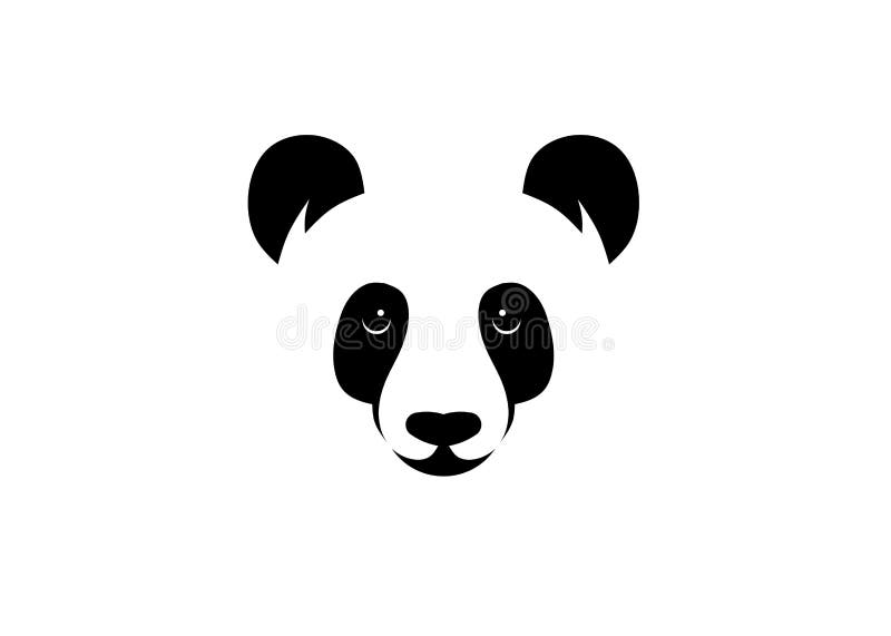 Head of Panda Icon, Simple Style Stock Vector - Illustration of bamboo ...