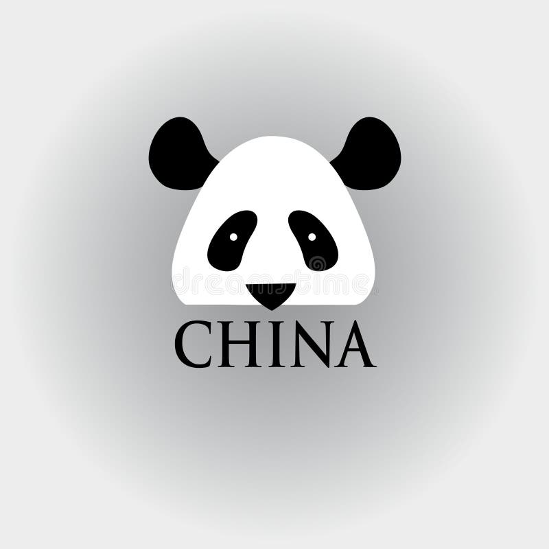 Head panda sign stock vector. Illustration of black, road - 47772182